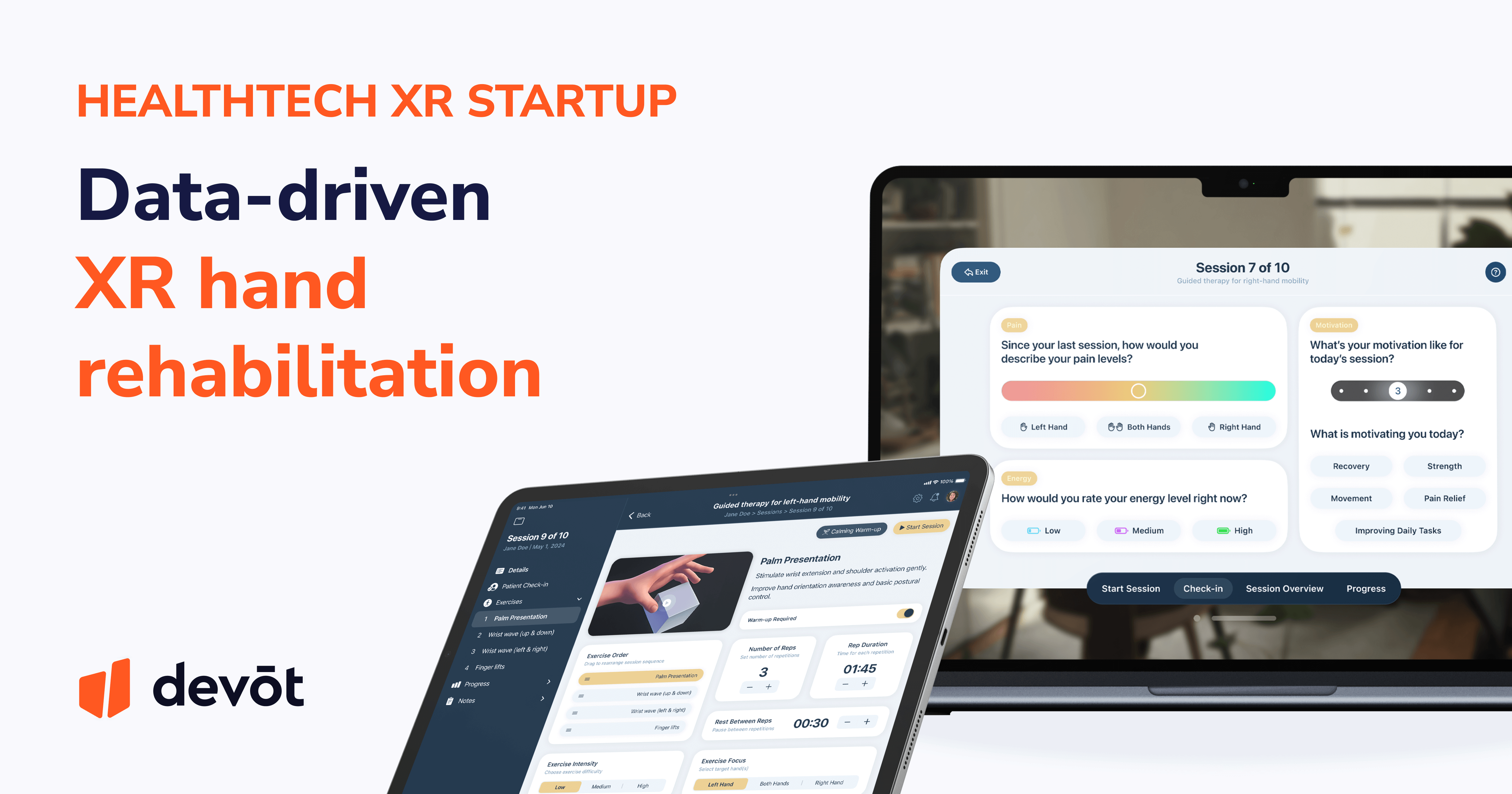 Hand Therapy: AI-Enhanced XR Rehabilitation Case Study — Devōt